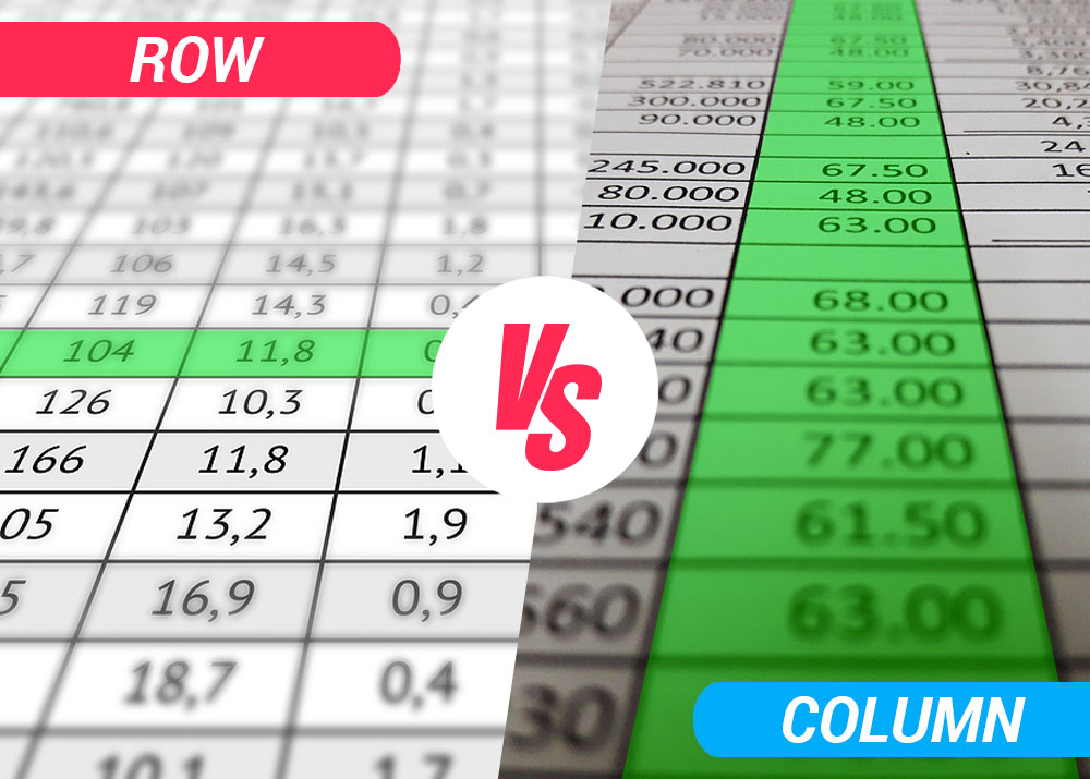 Row Vs Column Best Difference